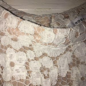 Rose & Olive | Tops | Rose Olive Lace Top High Neck Sleeveless | Poshmark